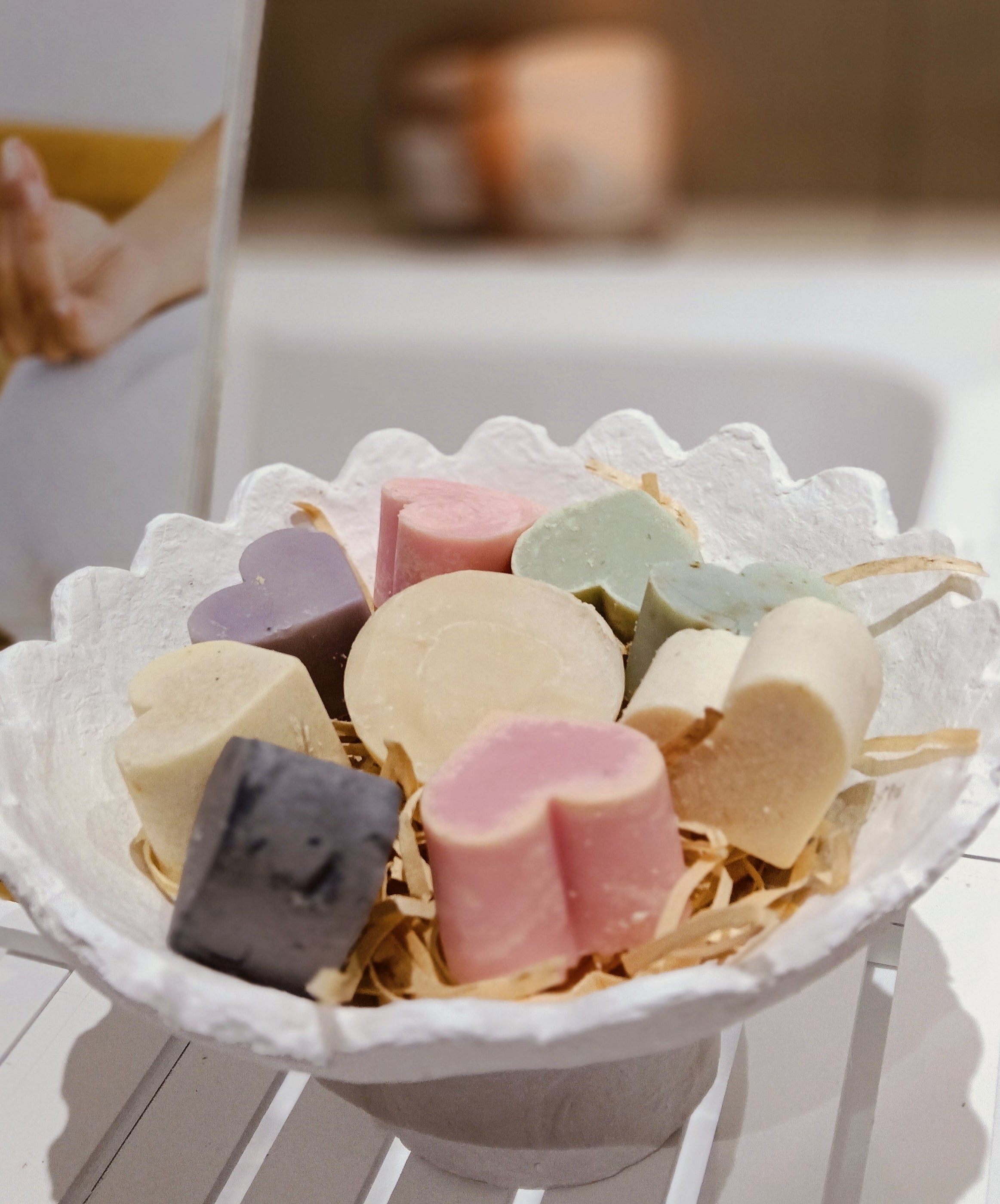 Mini Hearts soaps with Dish – Coconut Luxe Naturals